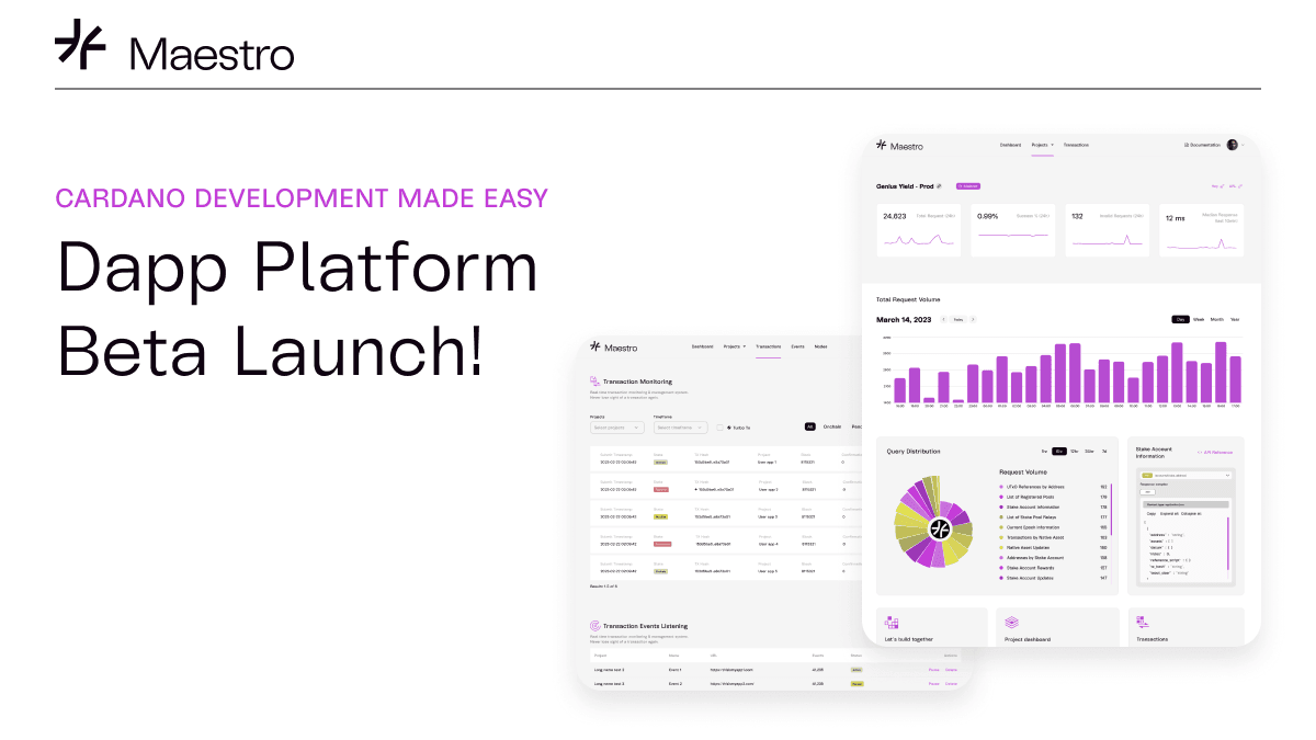 The Maestro dApp Platform V1 Launch is Here!